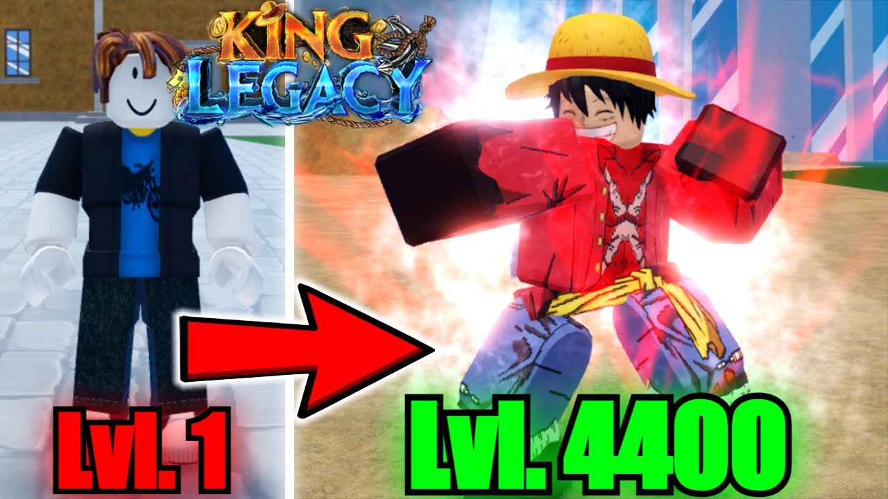 Noob to Max Level Using Reworked Rubber Fruit In King Legacy (Roblox ...
