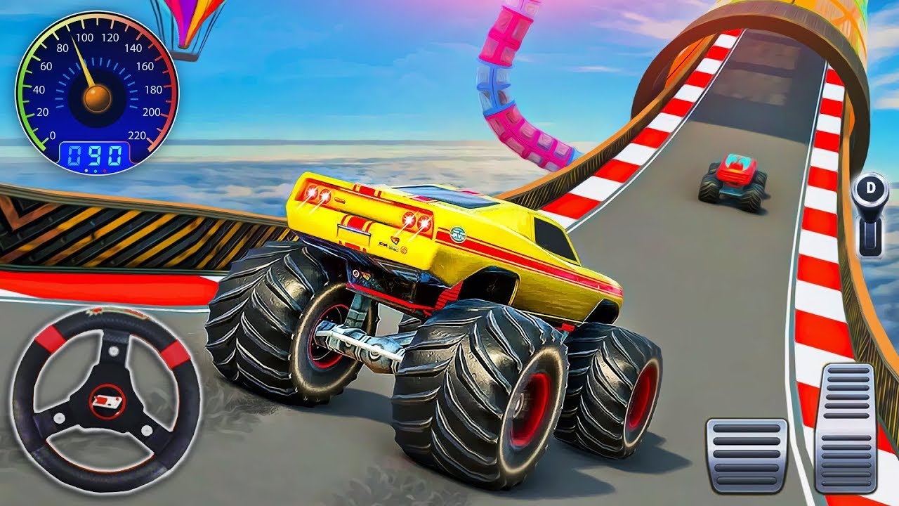 Monster Truck Mega Ramp Impossible Racing - GT Car Extreme Stunts ...