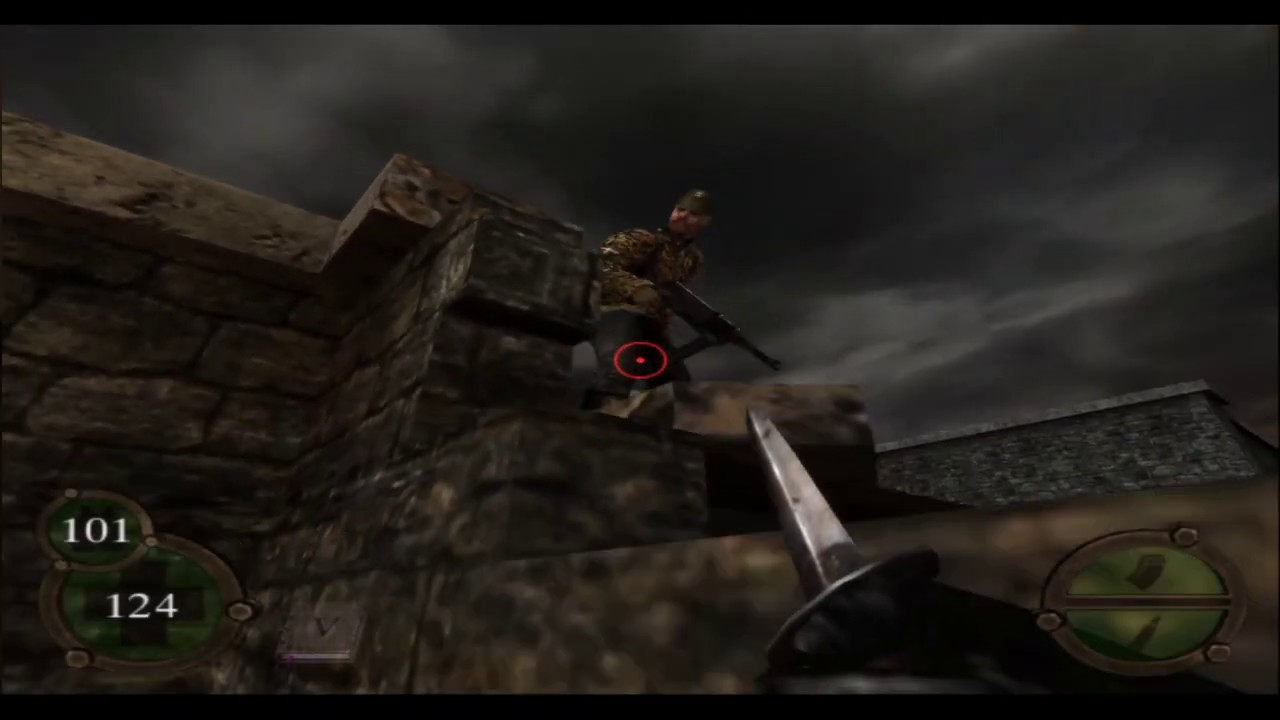 4-2 Return to Castle Wolfenstein [PS2] Knife+kick only, Death Incarnate ...