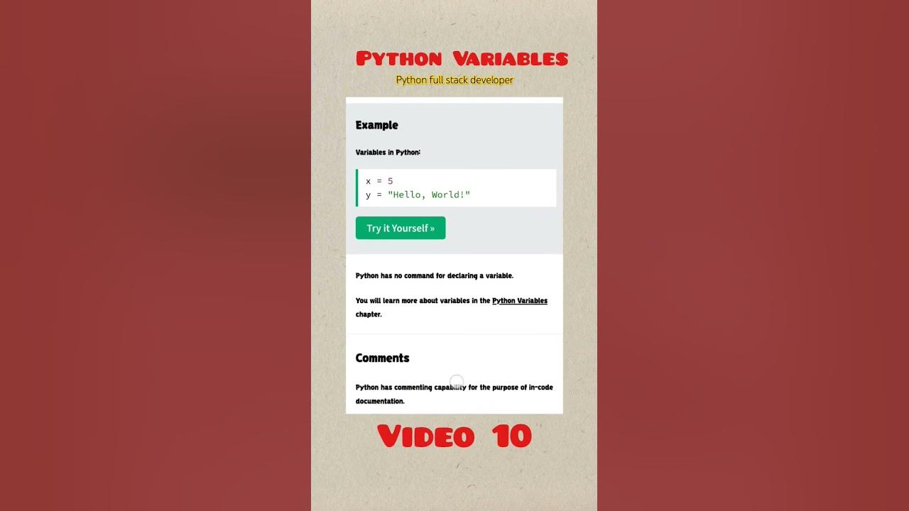 python Variables/python full Stack developer/#python #pythonvariables # ... python Variables/python full Stack developer/#python #pythonvariables # ...