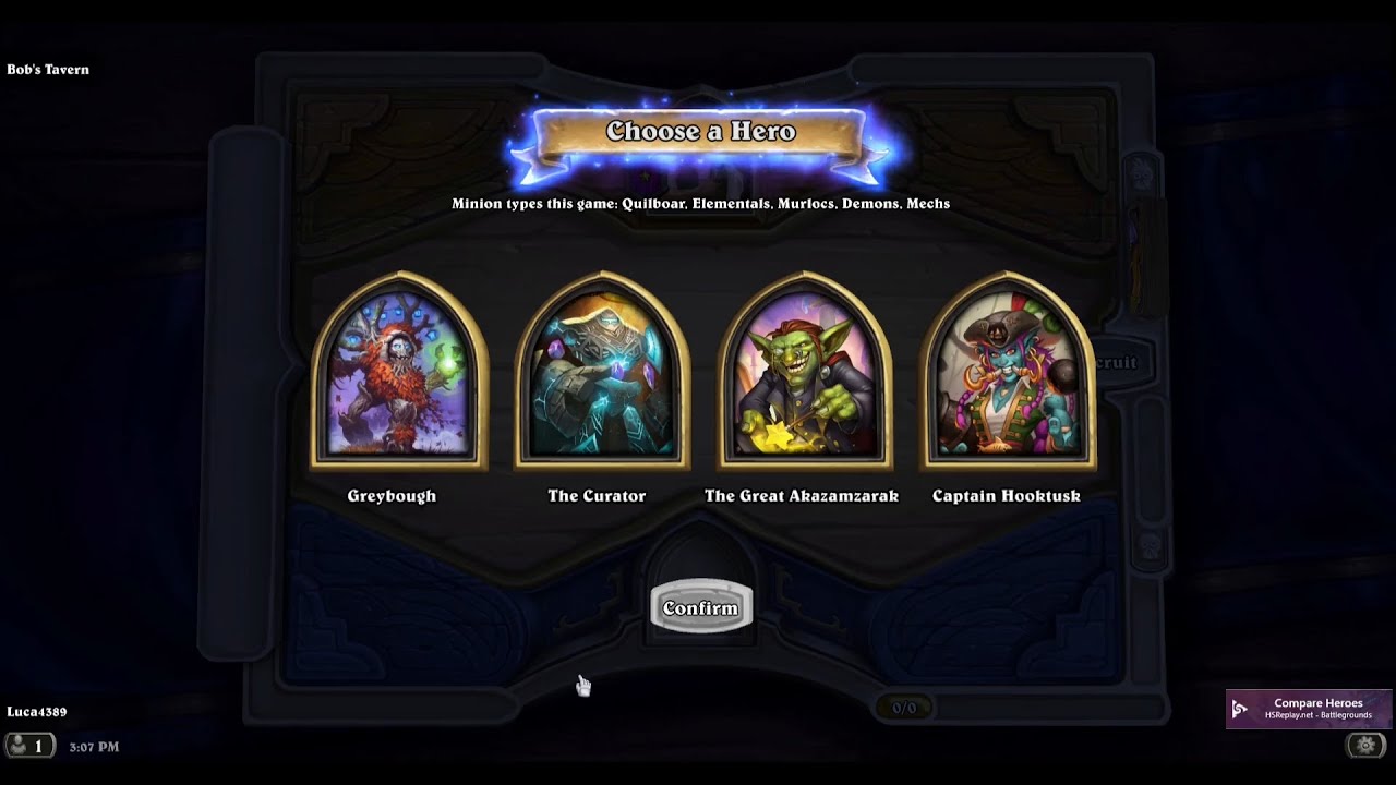 Hearthstone Battleground: The Curator game - YouTube