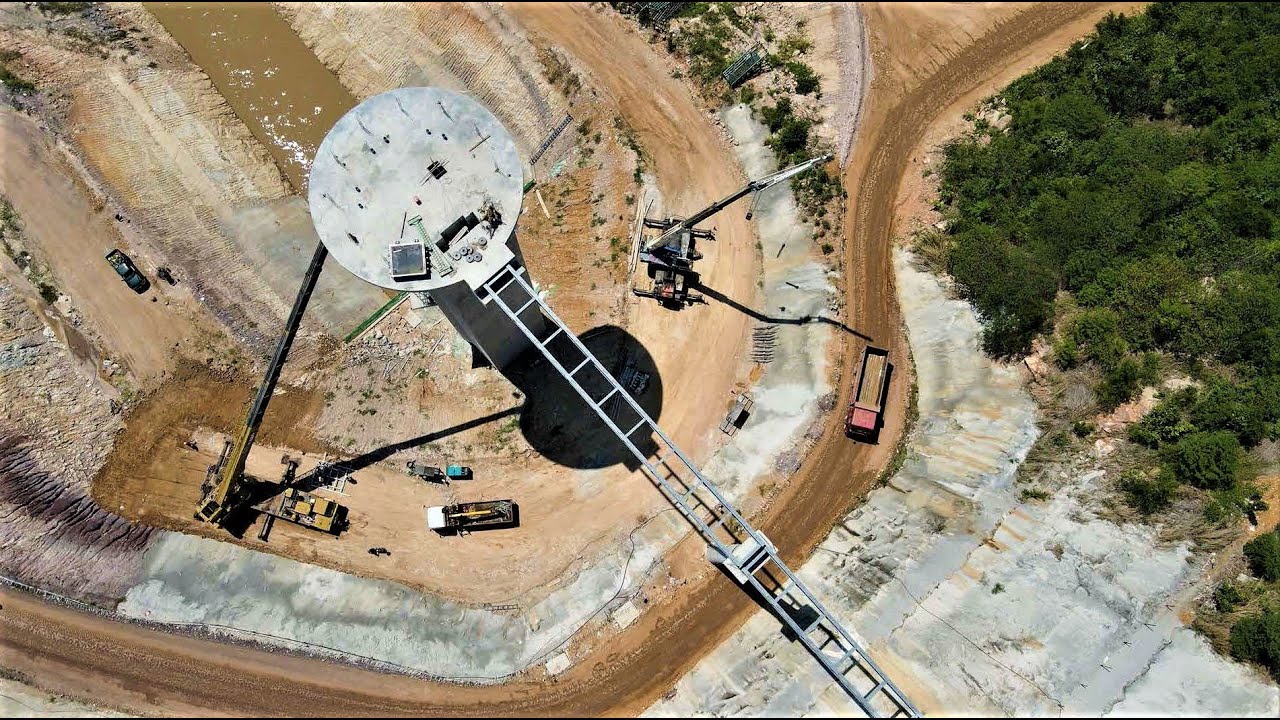Cambodia from the sky-Gigantic Dauntri Dam Project ...