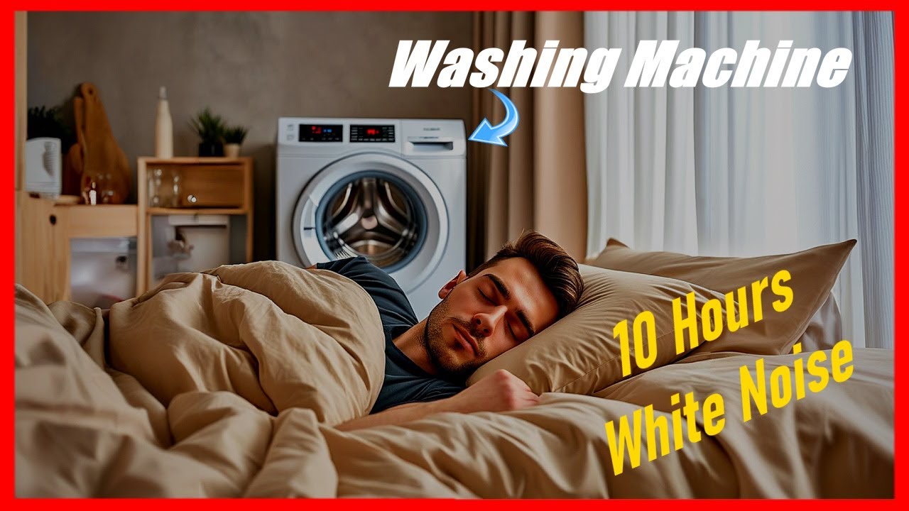 White Noise Washing Machine Sound, NO SPINNING, ASMR for for A Good ...
