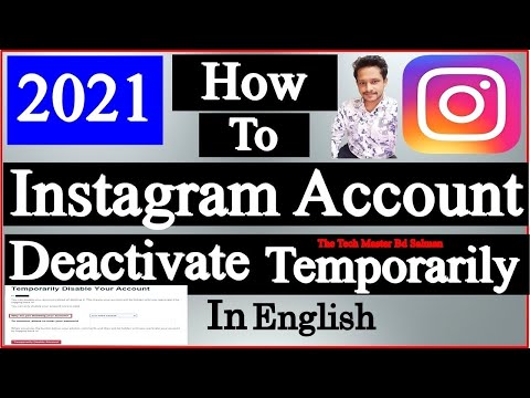 How to Deactivate Instagram Account || DEACTIVATE INSTAGRAM ACCOUNT