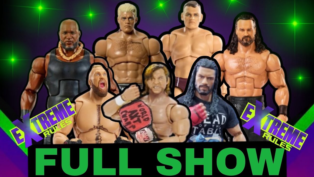 AXT EXTREME RULES - FULL ACTION FIGURE SHOW! - YouTube
