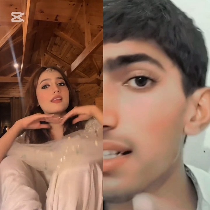 Fatima Faisal viral trending with Abdullah#Haal Dil kisko sunata song 🌝 ...