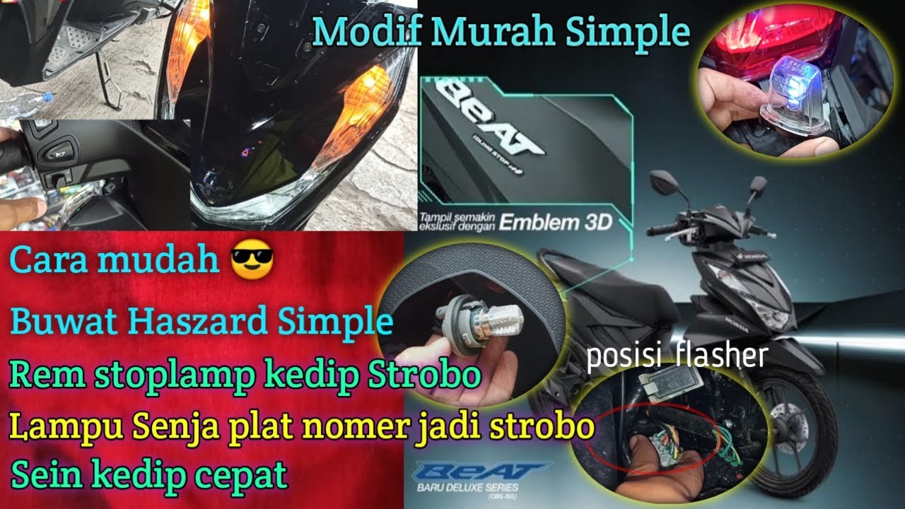 Modifikasi honda beat deluxe 2020 - YouTube