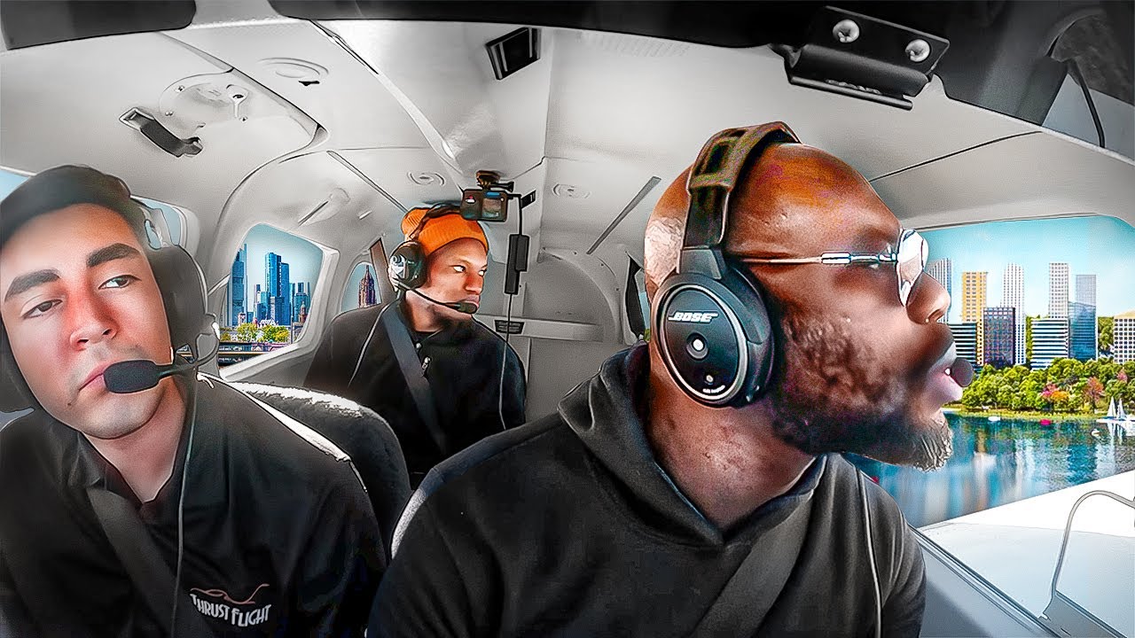 Student Pilot & Brother Take in the experience of first time flying ...