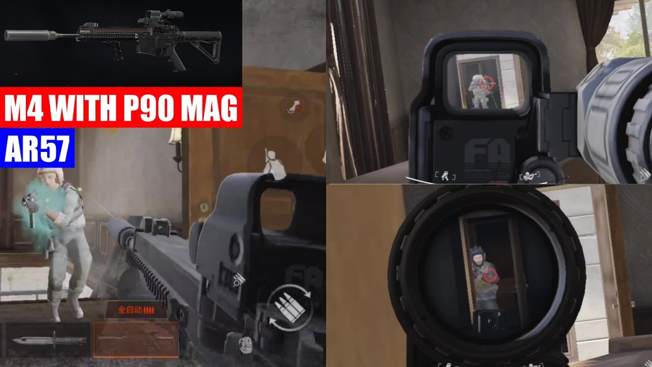 M4 + P90 Mag Combo | Playing With AR57 In Arena Breakout - YouTube