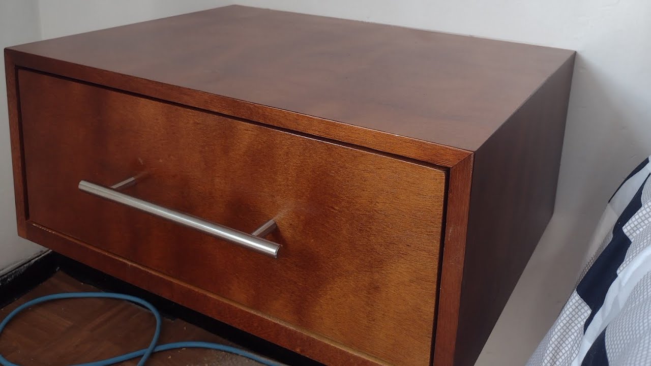 cómo hacer un buro flotante en mdf - YouTube