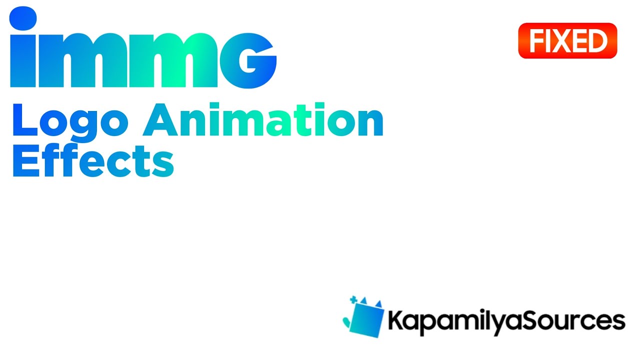 IMMG International Media Marketing Group Logo Animation Effects [FIXED ...