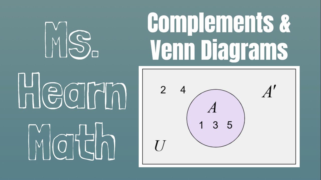 Set Theory Chapter: Venn Diagrams And Complements Of Sets - Youtube