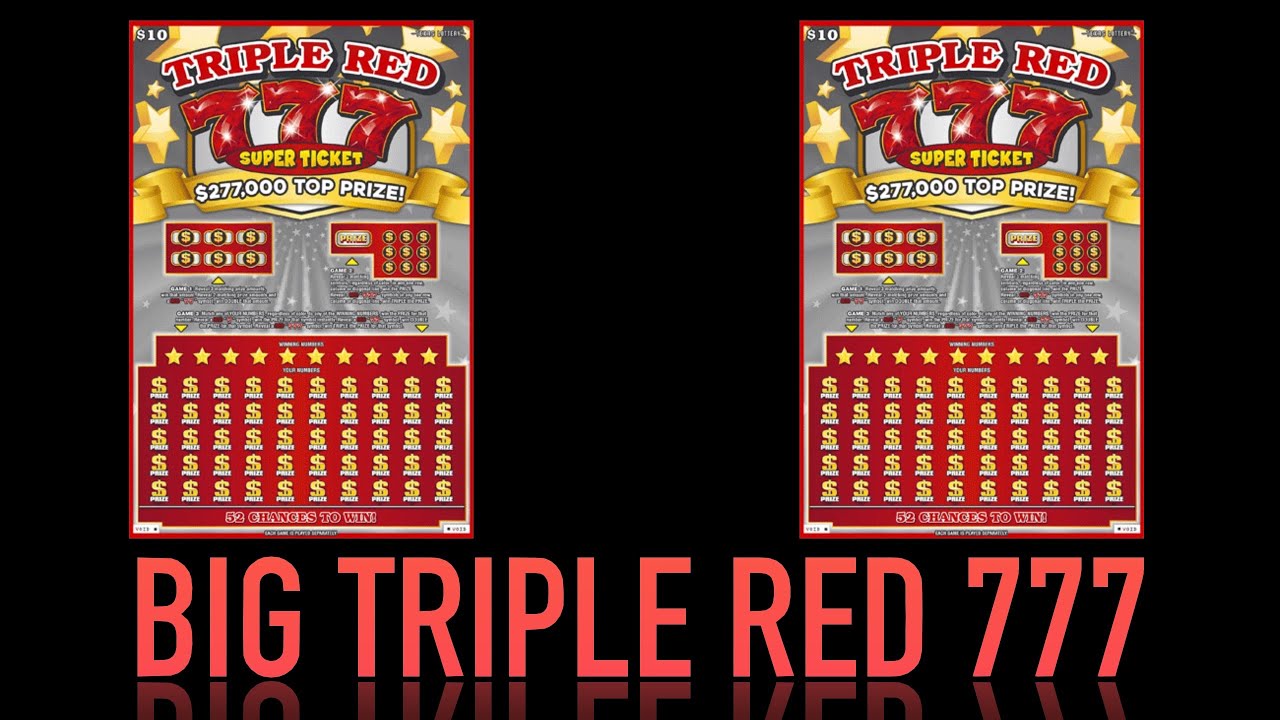 BIG TICKET TRIPLE RED 777 FINALY FOUND IT, TEXAS LOTTERY TICKET - YouTube