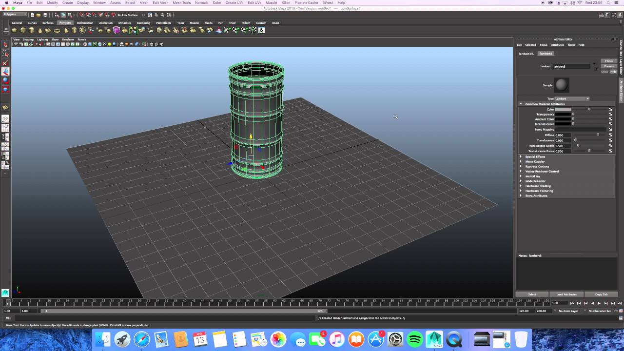 Wireframe Rendering Maya 2015 - YouTube