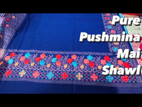 PURE PUSHMINA 🧶MAI SHAWL | LATEST ️ WINTER COLLECTION - YouTube