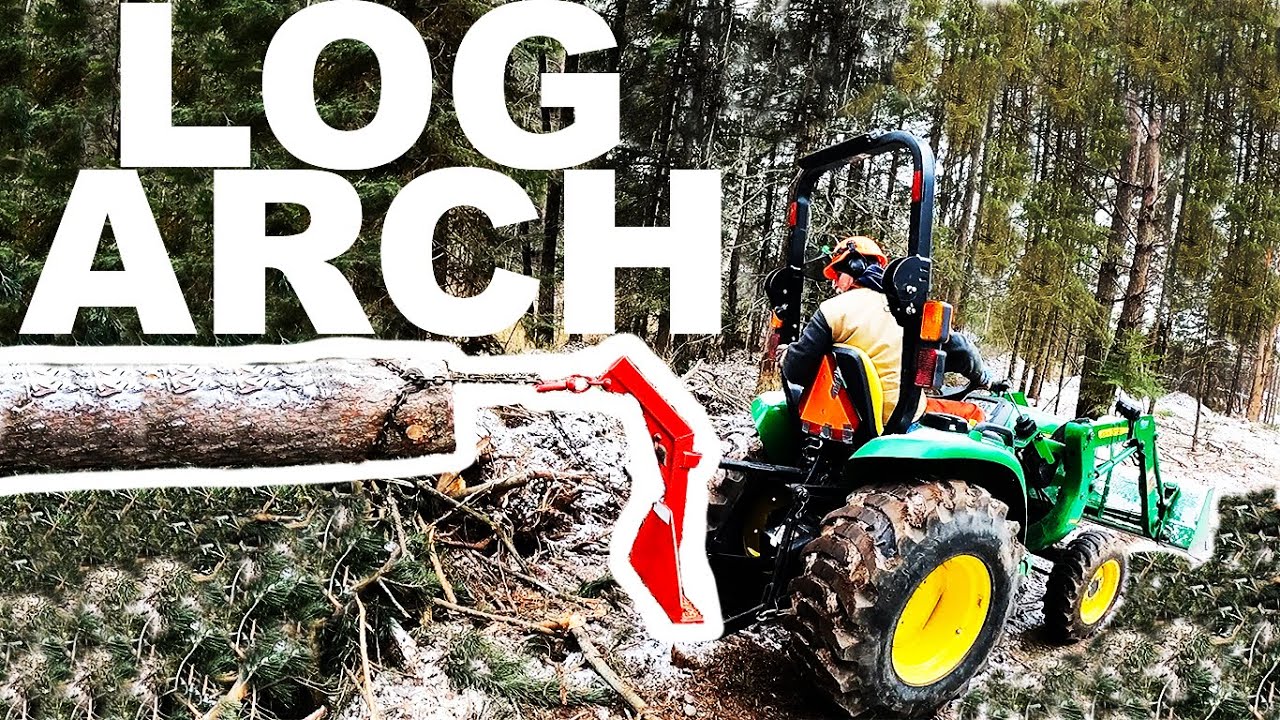 LOG ARCH on JOHN DEEERE Tractor! - YouTube