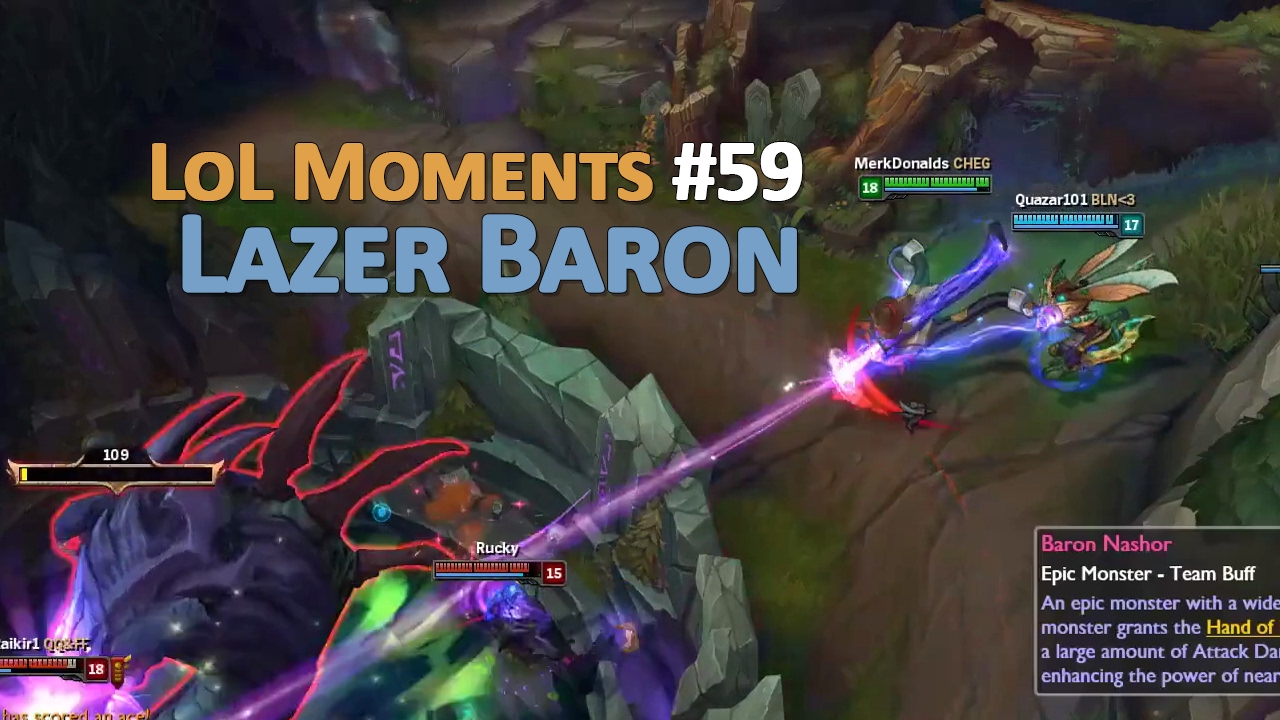 LoL Moments #59 - Lazer Baron | League of Legends - YouTube