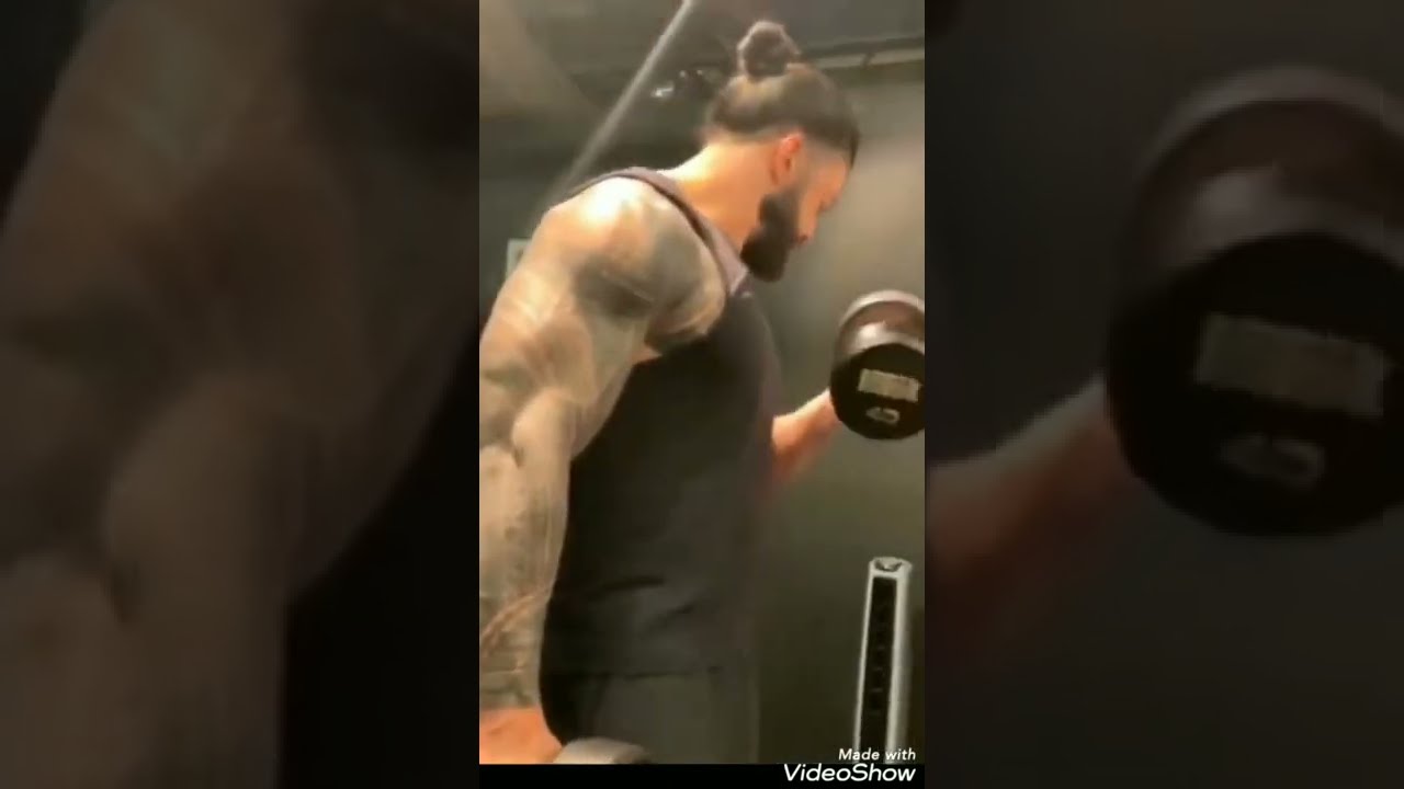 WWE champion Roman Reigns gym workout, #short #gym #viral #viralshorts ...