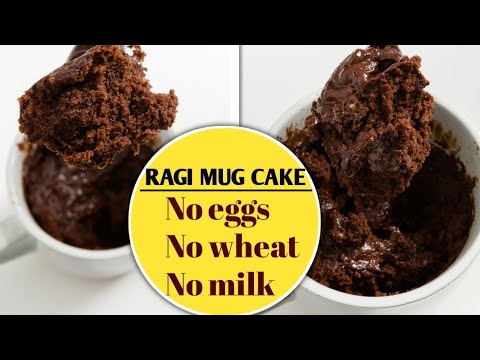 Ragi Cake Recipe - Eggless Ragi Mug Cake - Finger Millet Cake - Marua ...