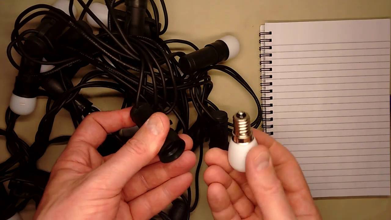 "Vintage" LED pygmy lamp string (with lamp schematic). - YouTube