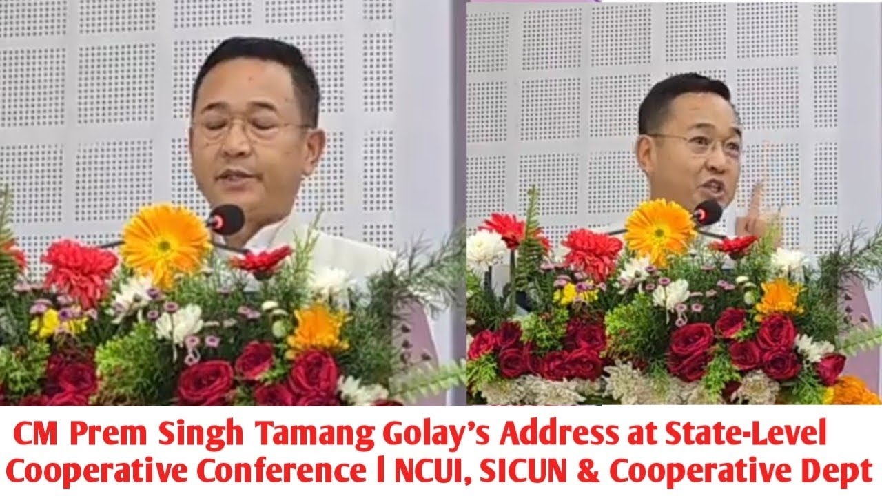 CM Prem Singh Tamang Golay's Address at State-Level Cooperative ...