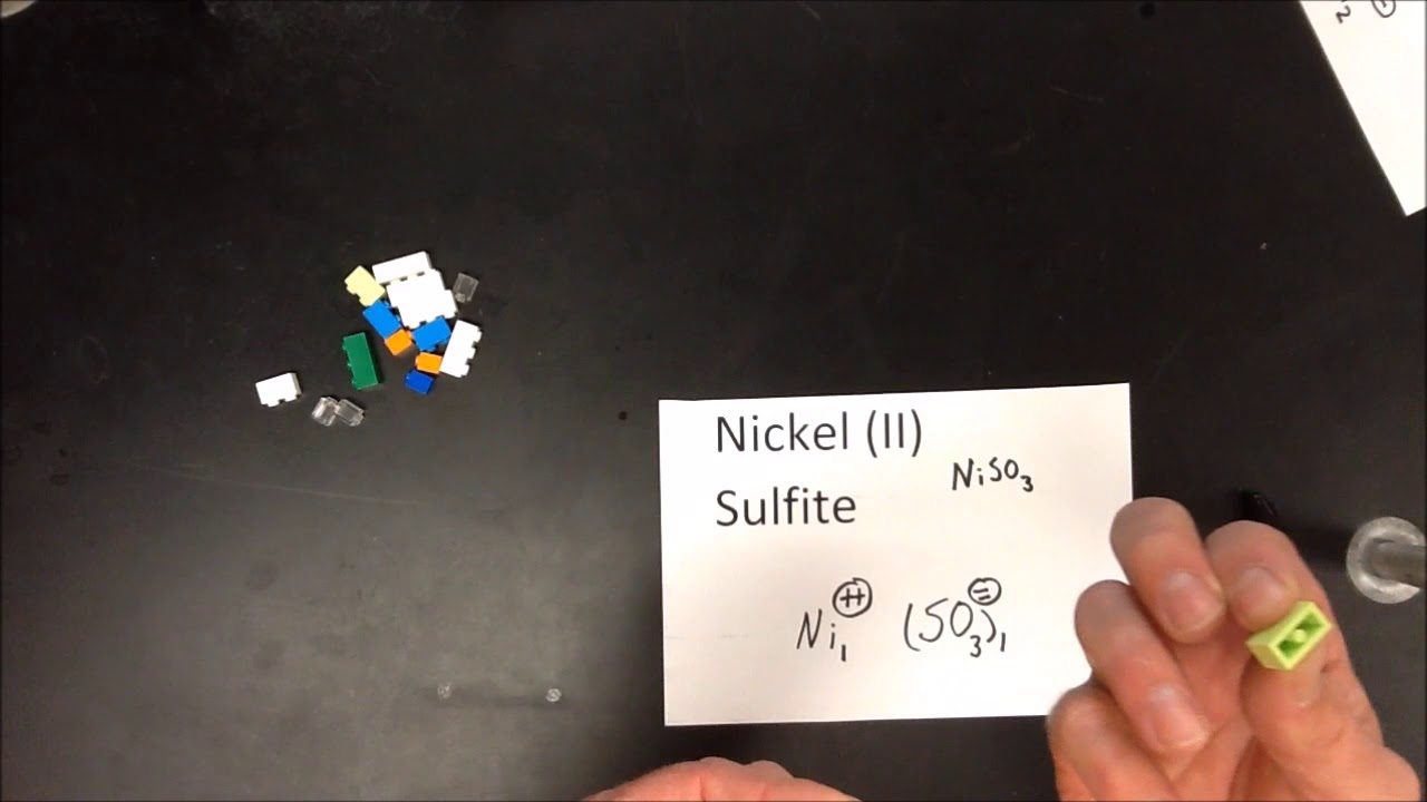 WRITING FORMULAS FOR IONIC COMPOUNDS USING LEGOS - YouTube