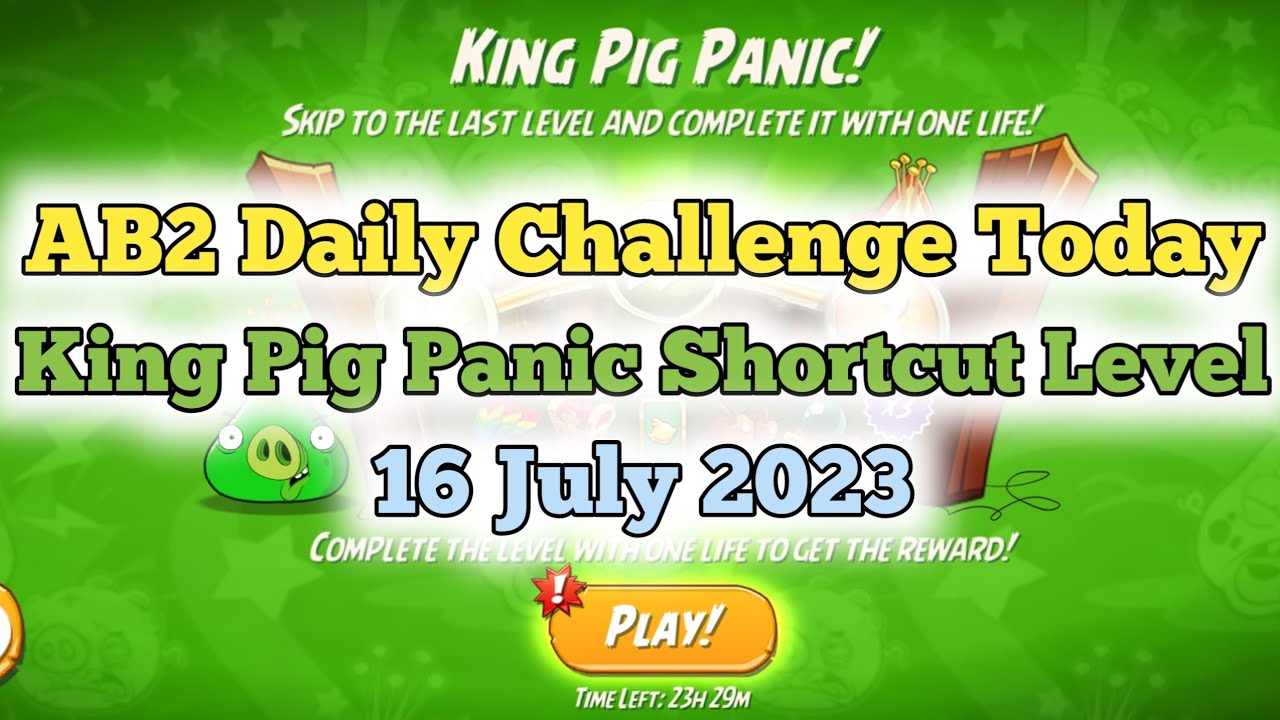 Angry Birds 2 - King Pig Panic Shortcut Level! 😑😒😩🗿🗿🗿 - YouTube