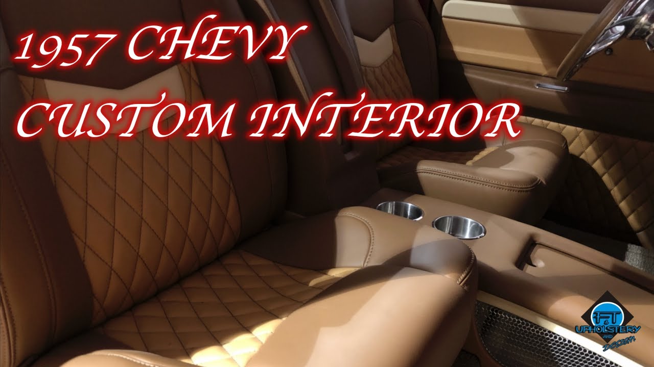 1957 Red Chevy Custom Interior | F&T Upholstery - YouTube