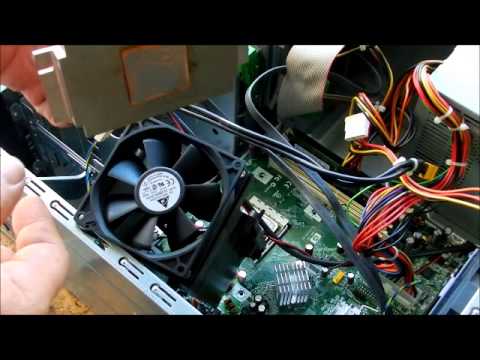 Replacing an HP dc5750m CPU Coolling Fan - YouTube