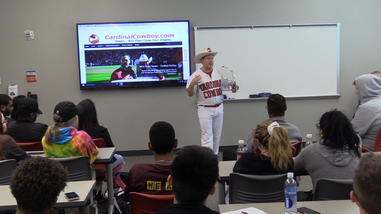 How to become a speaker - Cardinal Cowboy at Maryville University - YouTube