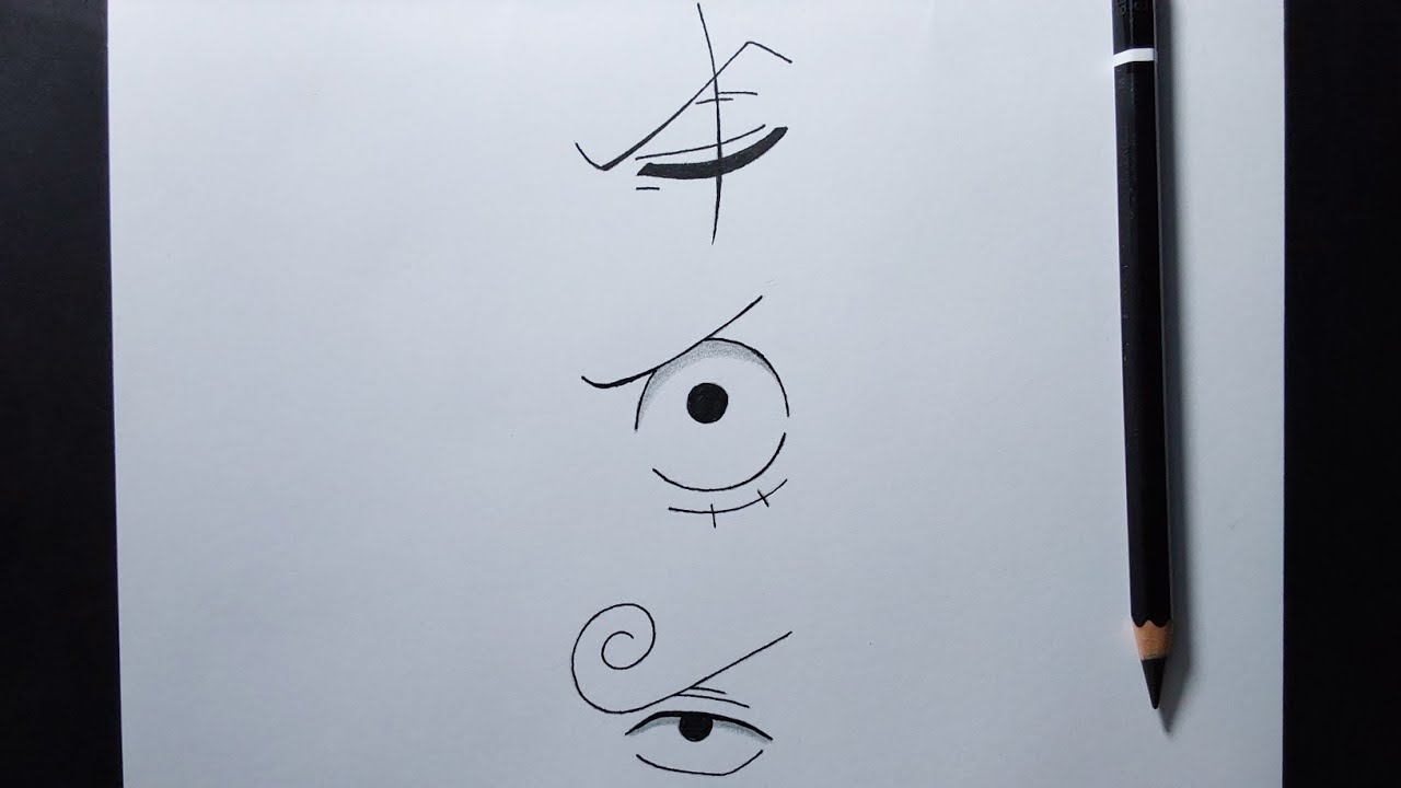 How to draw Eye from One Piece | easy step by step - YouTube