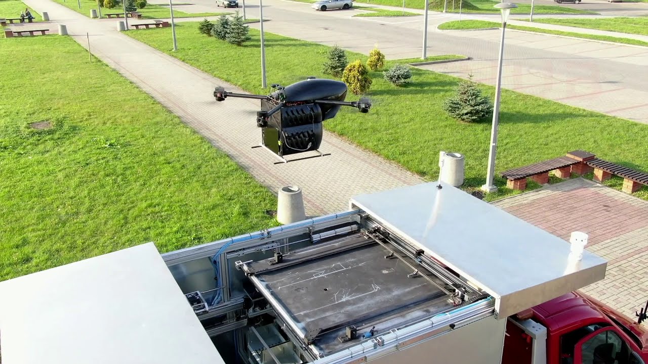 Dronehub Autonomous Cargo Delivery system - YouTube