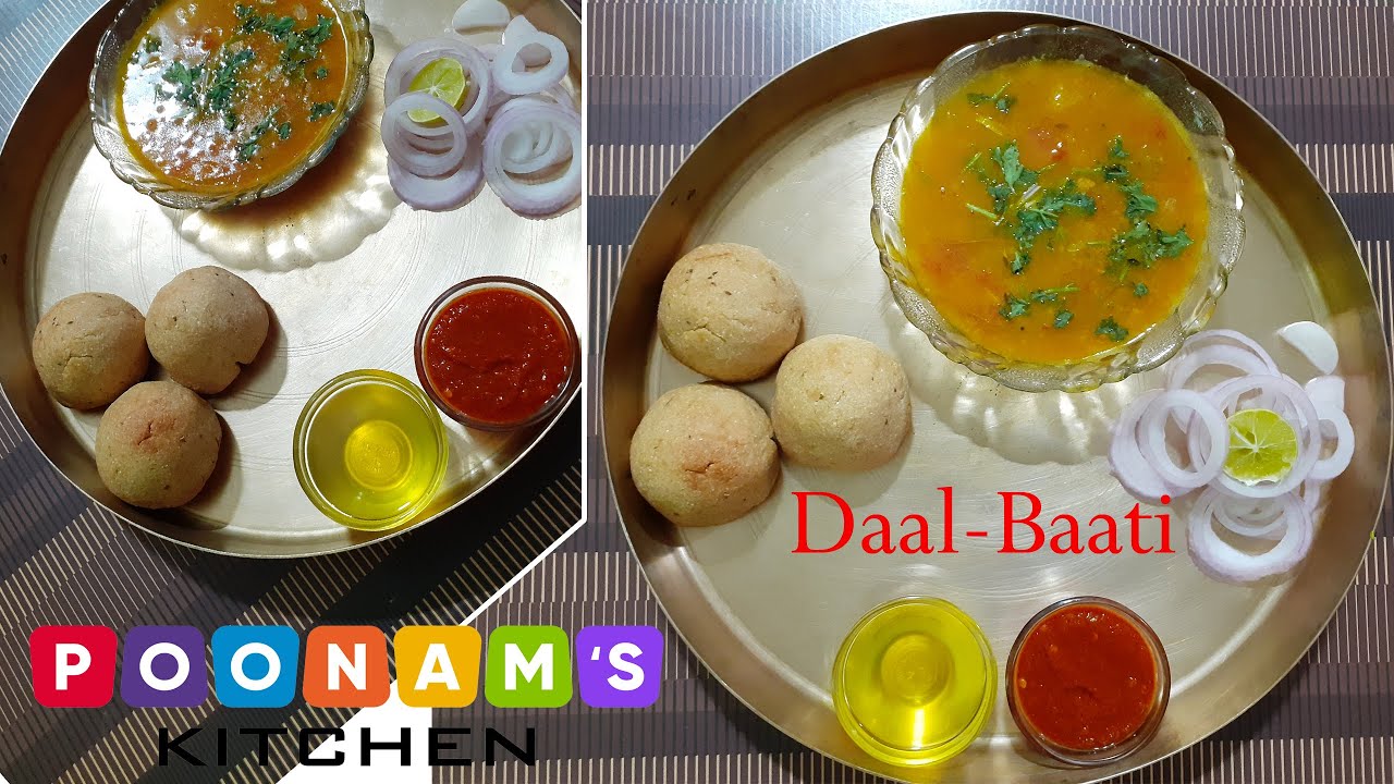 ઘરે જ બનાવો રાજસ્થાની દાલબાટી / Rajasthani Daal Bati - YouTube