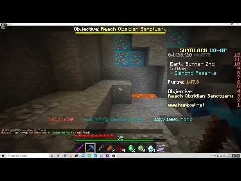grinding to max raiders axe hypixel skyblock - YouTube