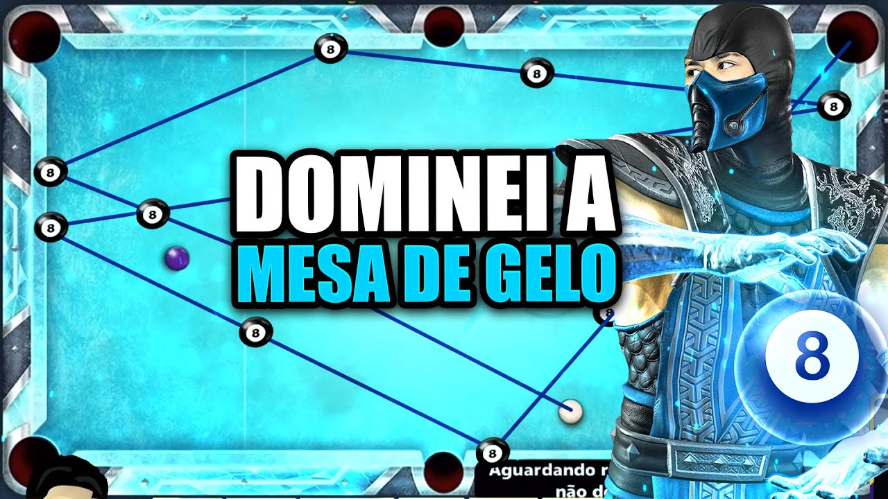 SUB-ZERO NO 8 BALL POOL! JOGUEI NA NOVA MESA DE GELO E HUMILHEI TODOS ...
