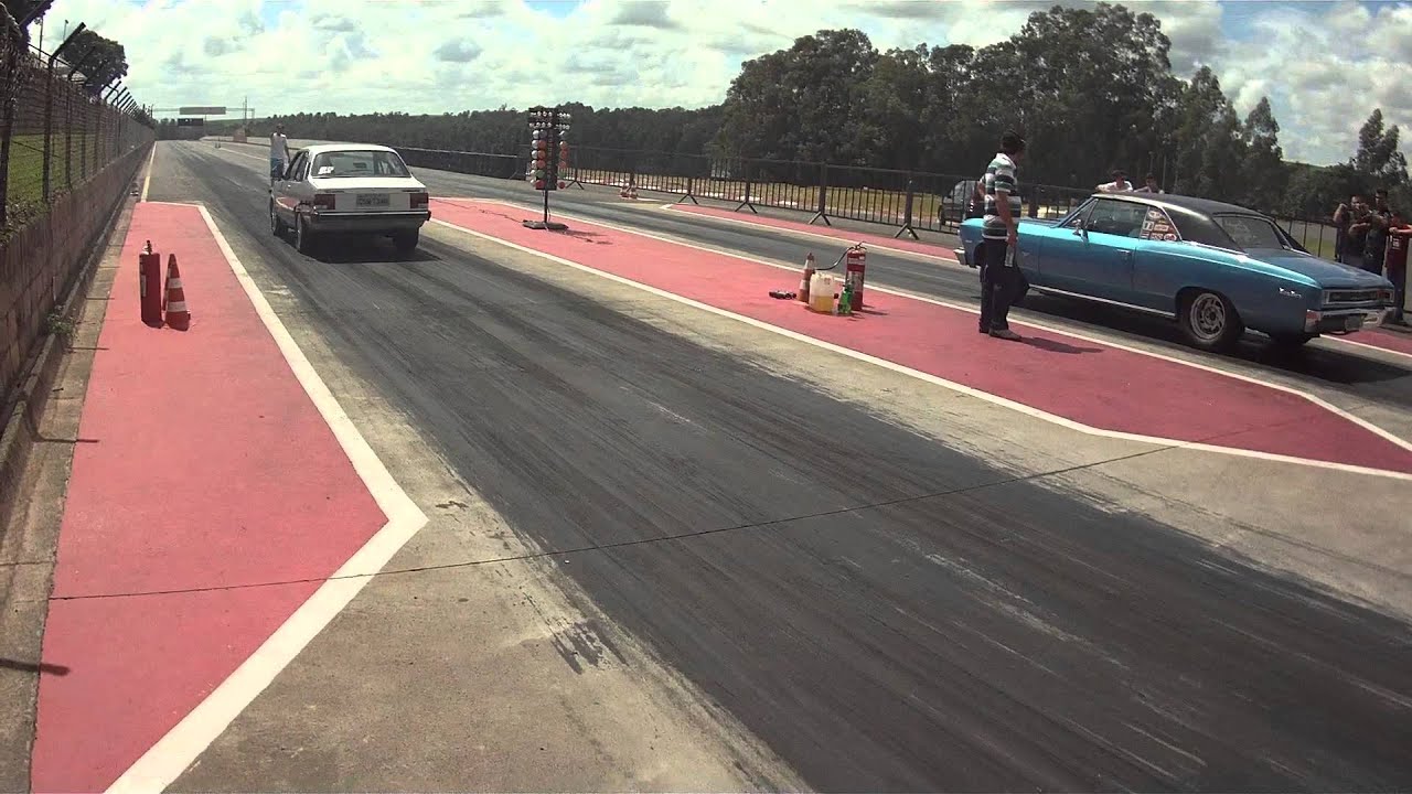 CHEVETTE AP VS CHEVELLE V8 NITRO - YouTube