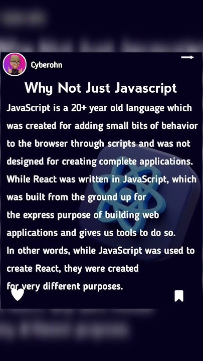 A new React Js series follow to get notified #webdevelopment #programming #javascript #reactjs ...