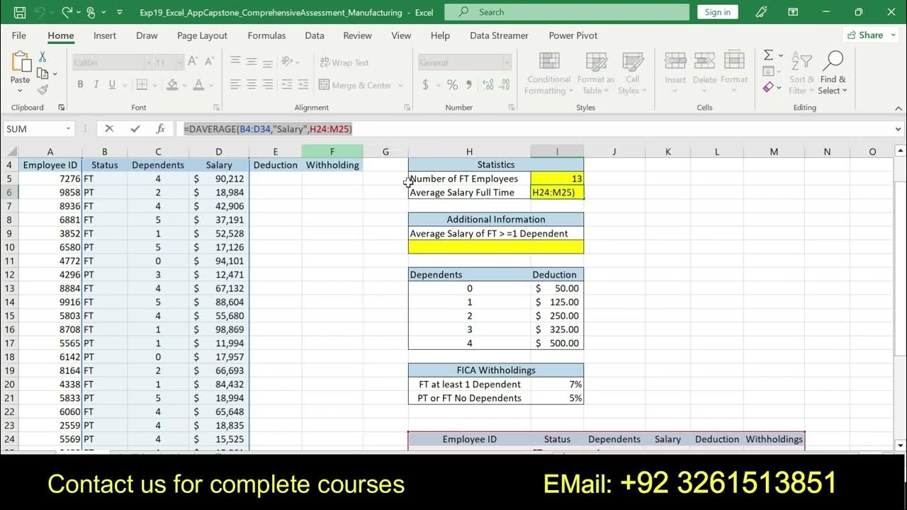 Exp19_Excel_AppCapstone_CompAssessment_Manufacturing_xlsx | Exp19 Manufacturing ...