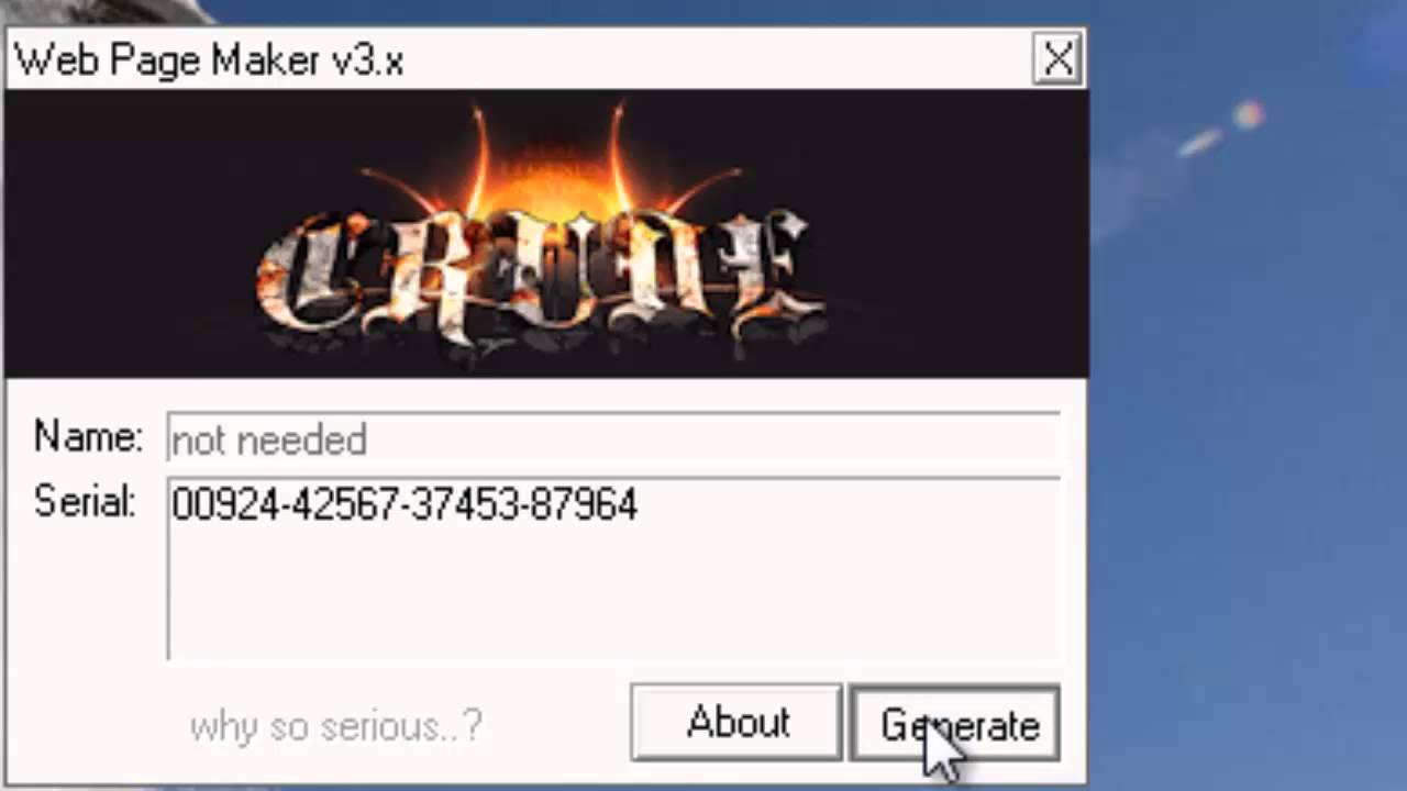 Web Page Maker key code - YouTube