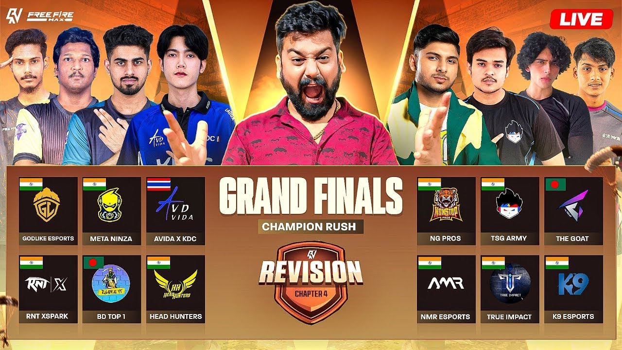 RNX Revision Chapter 4 | GRAND FINAL l CHAMPION RUSH #gyangaming #freefire #freefirelive - YouTube