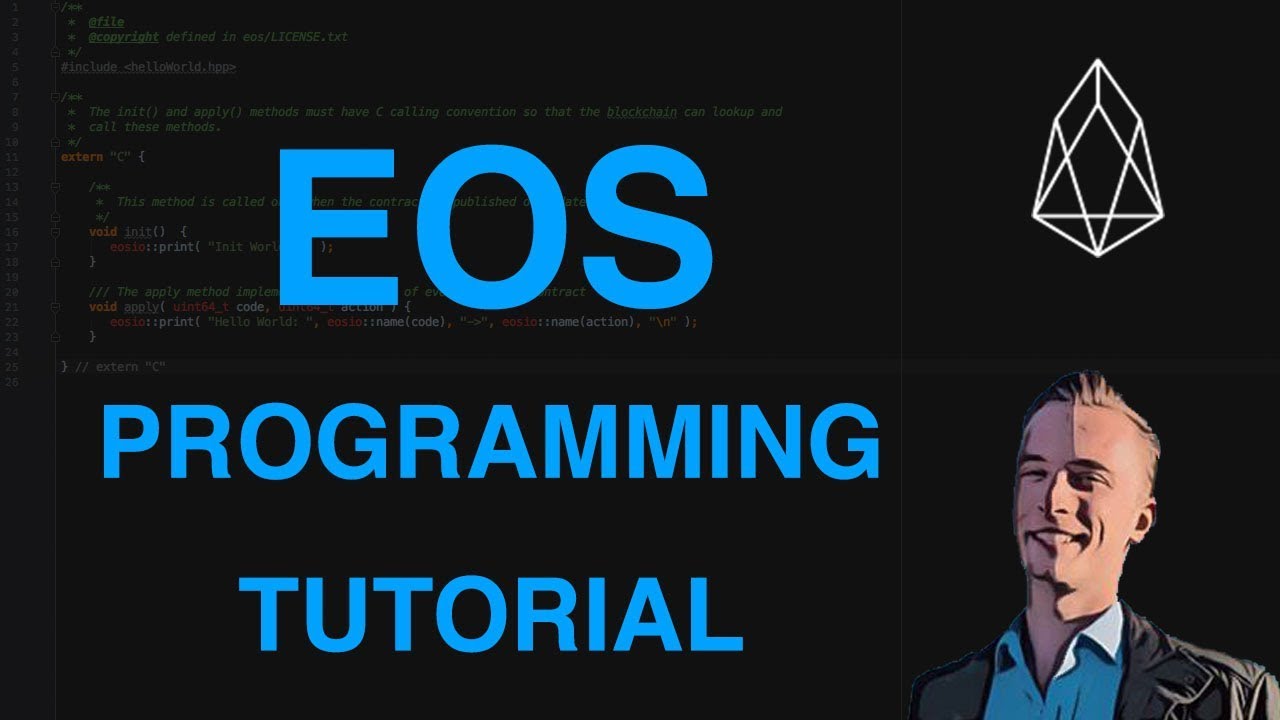 EOS Smart Contract Programming Tutorial - Hello World - YouTube