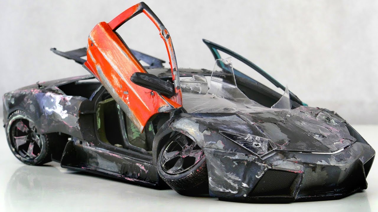 Restoration abandoned Lamborghini Reventon supercar rebuilding Model ...