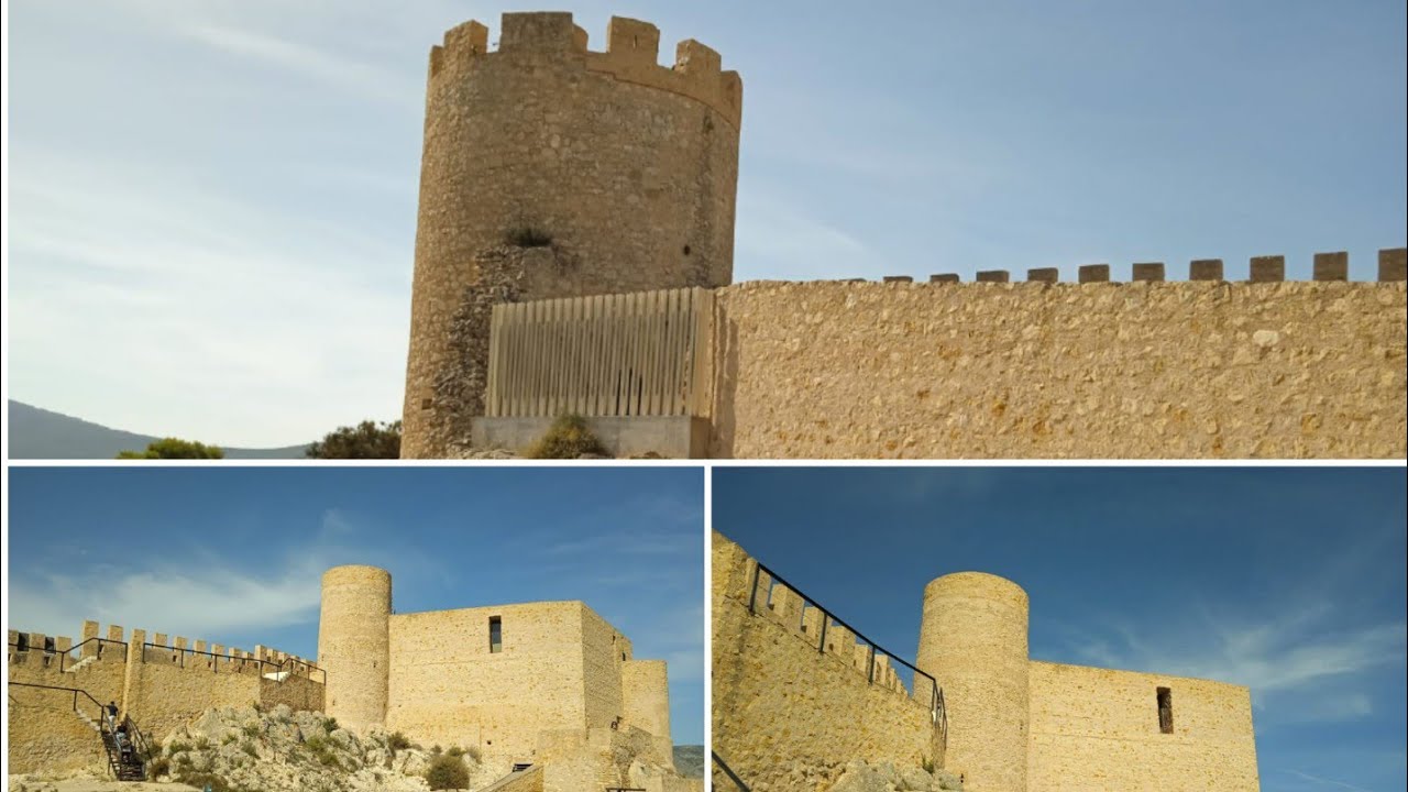 El castillo de Castalla , magnífico . زيارة لقلعة تاريخية رائعة ...