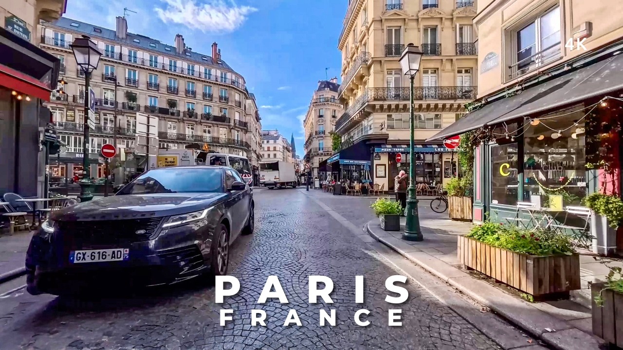 The Real Paris by Bike 🇫🇷 Beautiful Views and City Vibes • 4K POV Bike ...