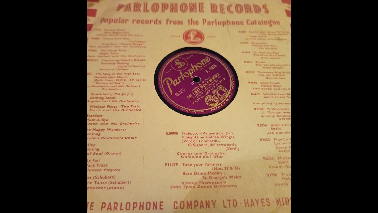 The Eight Men O'Moirdart - Bobby MacLeod And His Band - 78rpm - YouTube