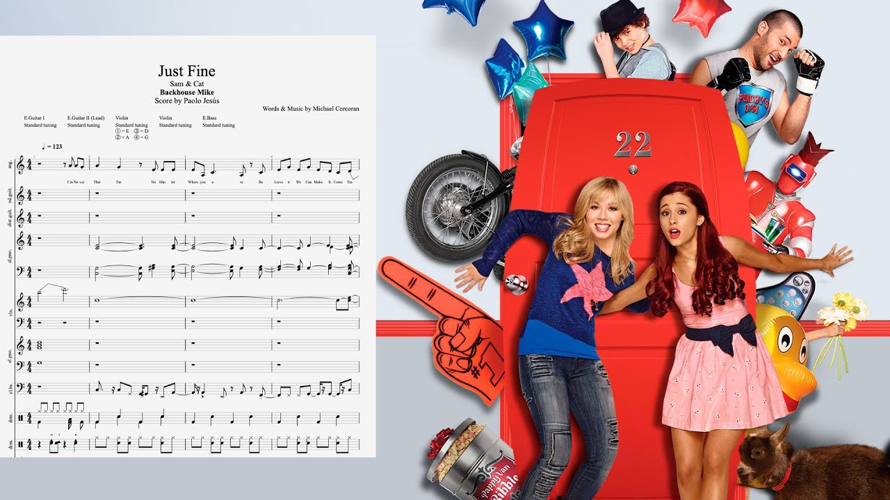 Sam & Cat - Just Fine (Music Score) - Backhouse Mike - YouTube