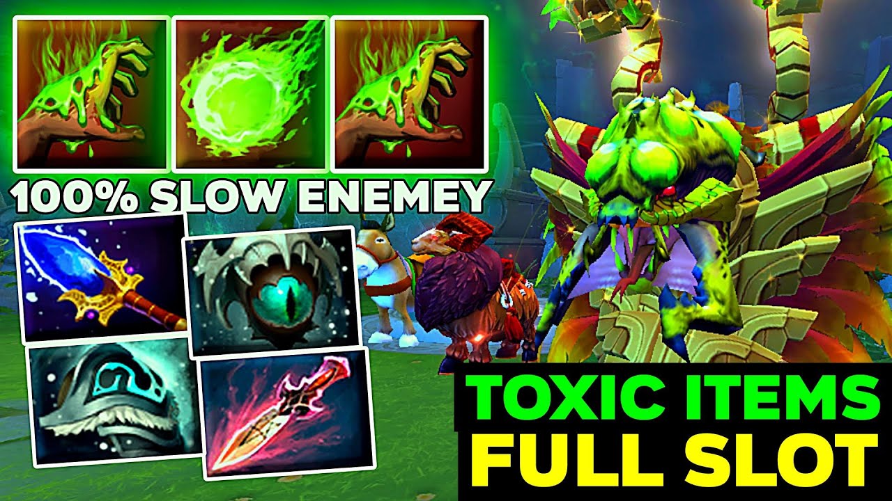 Venomancer Full Slot Toxic items 100% Slow Enemey Posion Eye of Skadi ...
