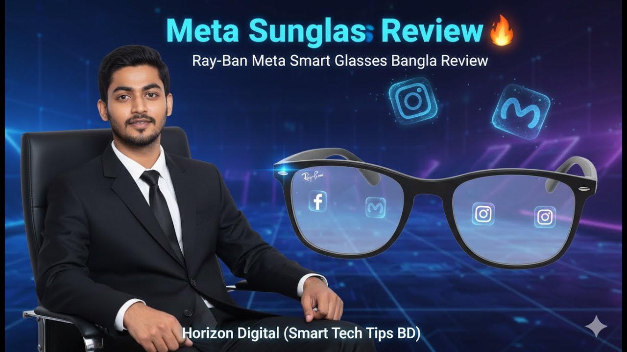 Meta Sunglass Review 🔥 | Ray-Ban Meta Smart Glasses Full Bangla Review ...