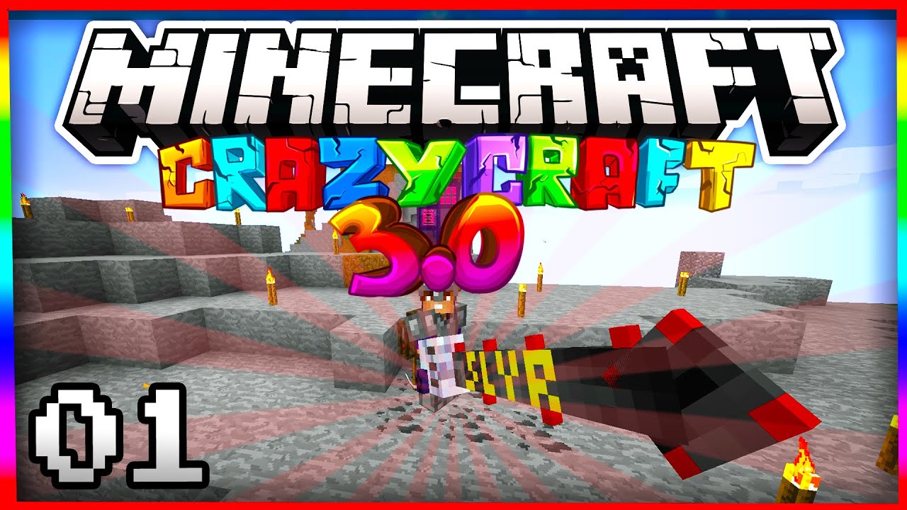 Minecraft Crazy Craft 3.0 "HUGE OP CHAINSAW" #1 (SMP Server) - YouTube