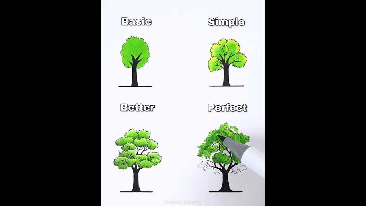 Mesmerizing 😍 | How to Draw Tree & 3d Art - YouTube